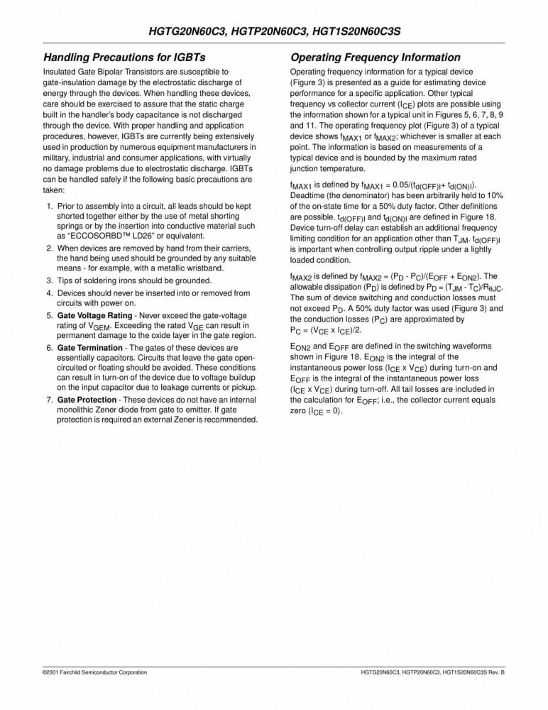 Datasheet page 8