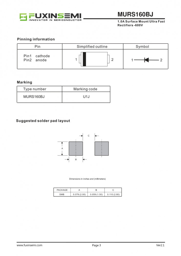 MURS160BJ-F datasheet page 3