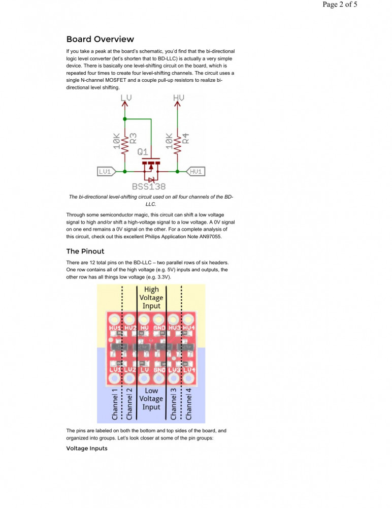 BOB-12009 technical document, page 2