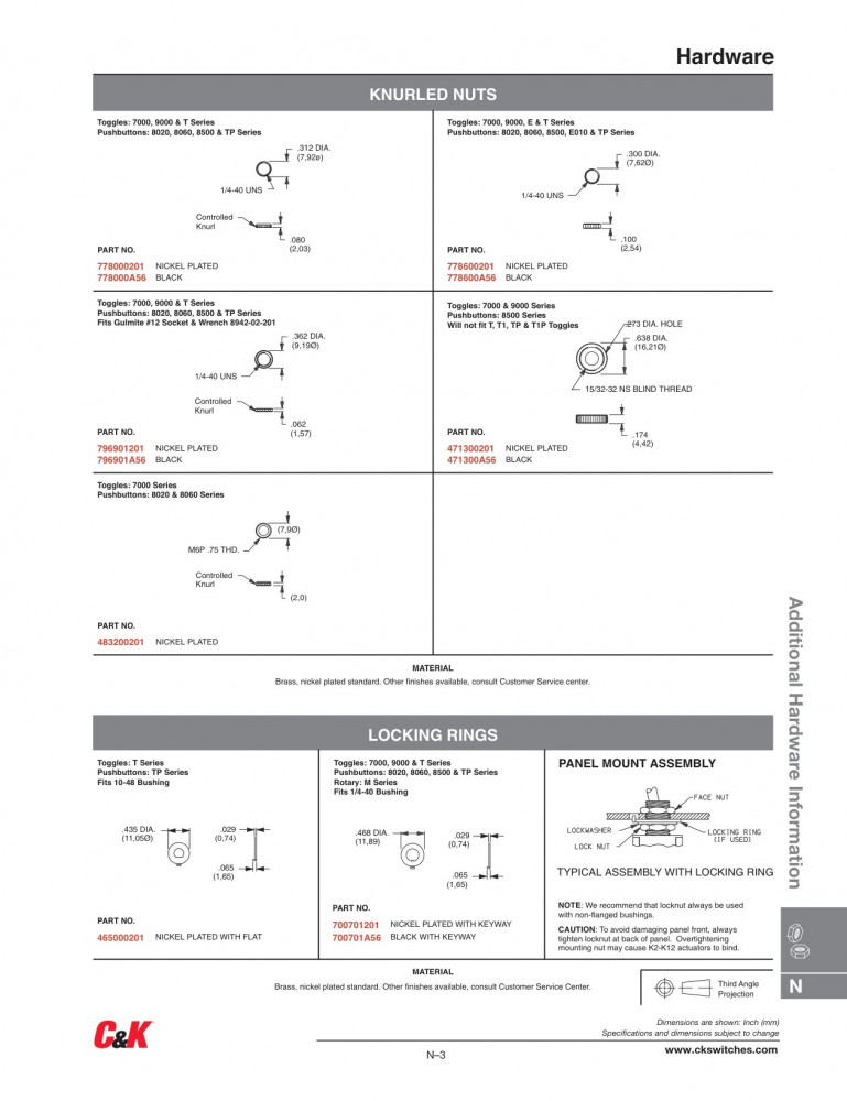 C&K catalog page 2
