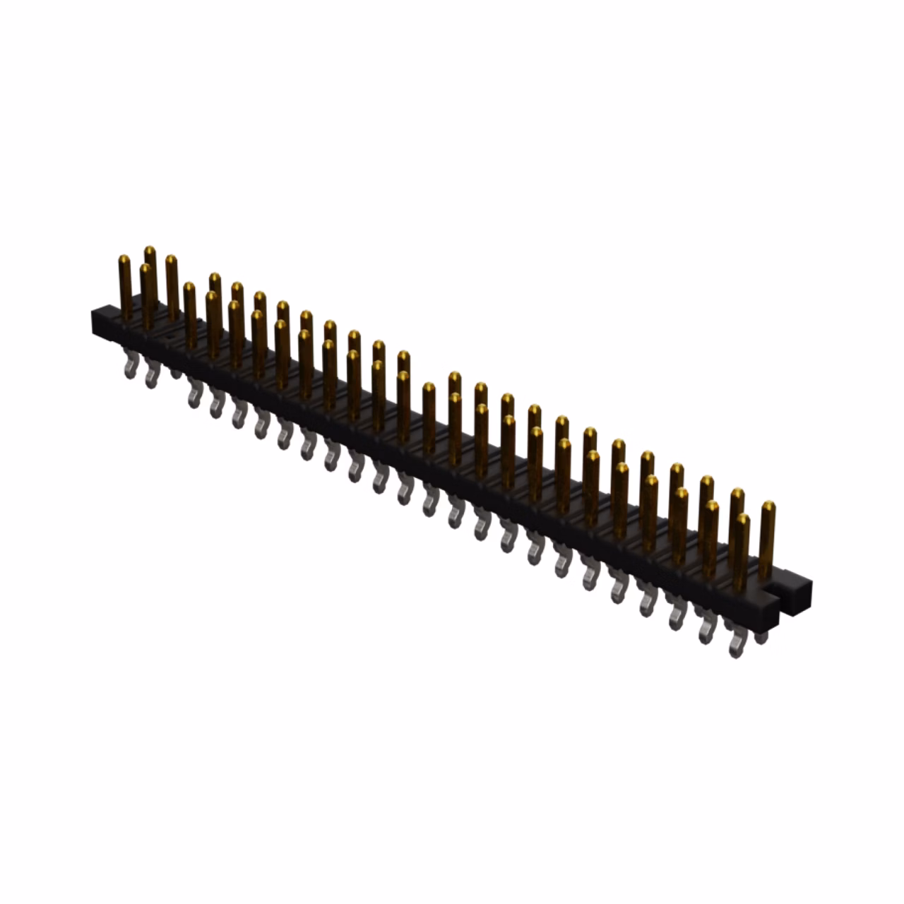 2.00mm Pitch Milli-Grid Straddle Mount Header, 50 Circuits (voids at circuits 5, 6, 25), 0.38µm Gold (Au) Selective Plating, Lead-Free for sale