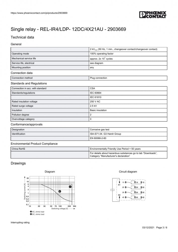 Phoenix Contact 2903669 technical document page 3