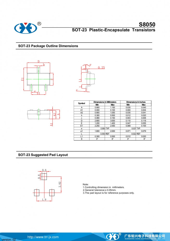 S8050 datasheet page 3