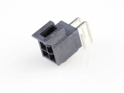 1.25mm Pitch, Micro-Lock Plus PCB Header, Dual Row, Right-Angle, Surface Mount, 0.38µm Gold Plating, Positive Lock, 8 Circuits, Black