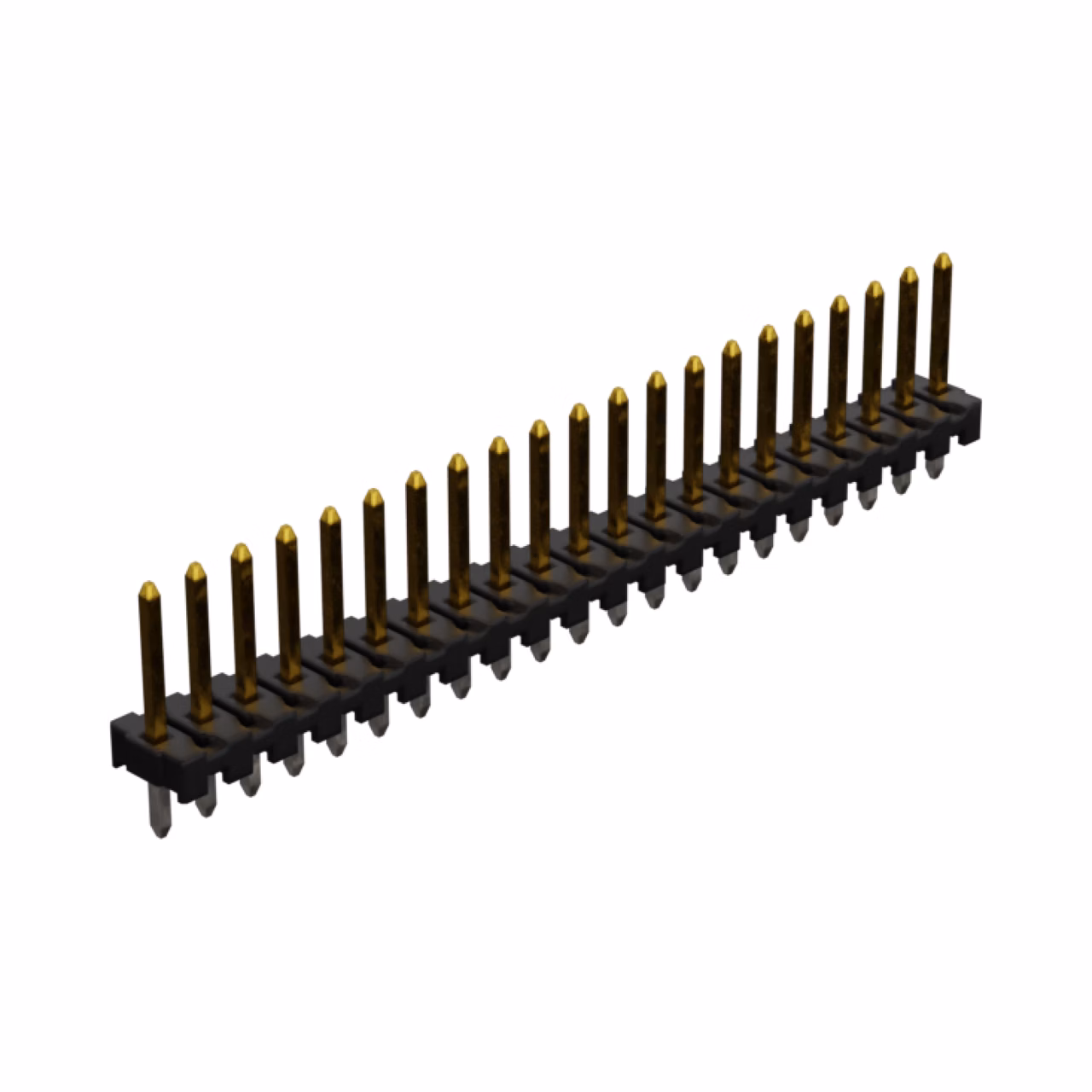 KK 396 Breakaway Header, Vertical, 21 Circuits, 0.38µm Gold (Au) Selective Plating, Pin Length 19.00mm for sale