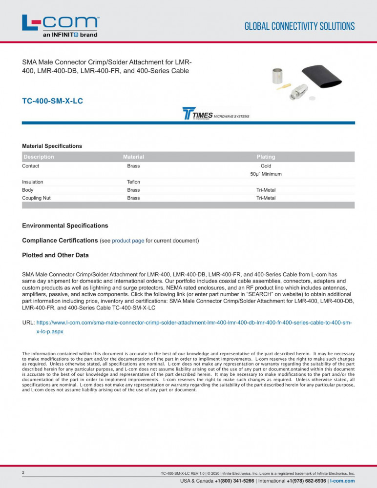 TC-400-SM-X-LC specification page 2