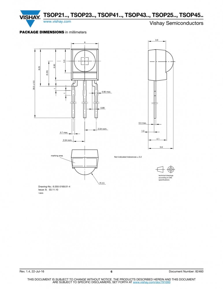 TSOP4138 datasheet page 6