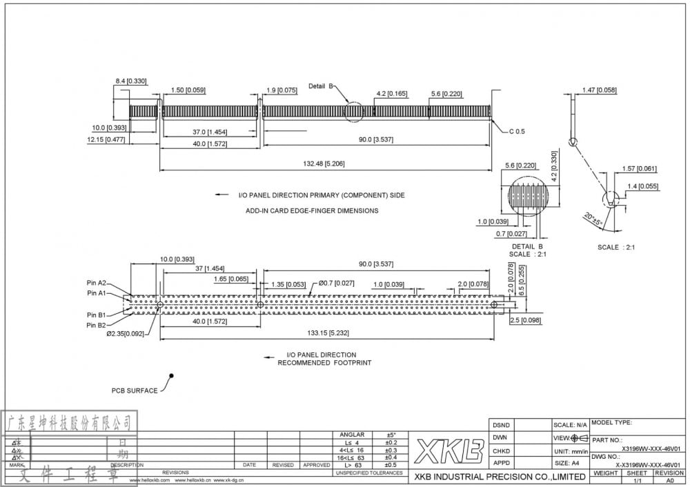 X3196WV-280C-46V15 technical drawing page 2