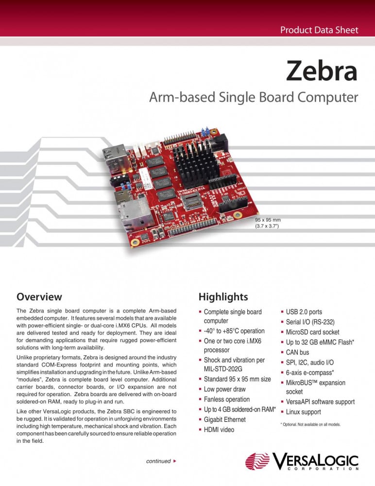 VL-EPC-2701 Zebra product documentation, page 1
