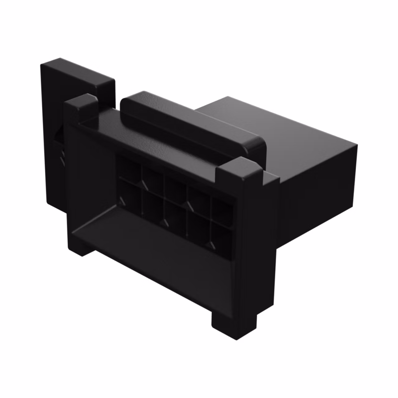 Micro-Fit BMI Plug Housing, Dual Row, Panel Mount, 10 Circuits, Make First/Break Last, Glow-Wire Capable, Black for sale