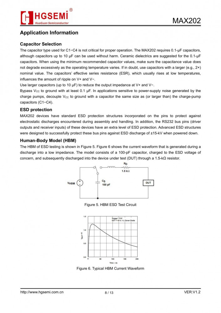 MAX202EIN datasheet page 8