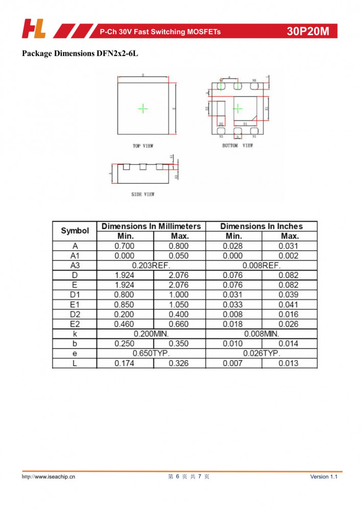 HL 30P20M datasheet page 6