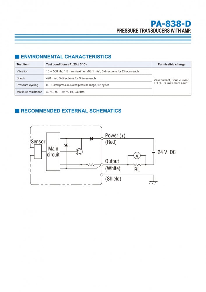 PA-838 datasheet page 3