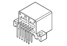 2.50mm Pitch Wire-to-Board Header, 1.02mm Tab Type, Right Angle, 8 Circuits, Gray for sale