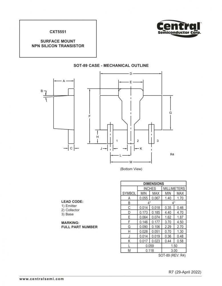 CXT5551 datasheet page 2