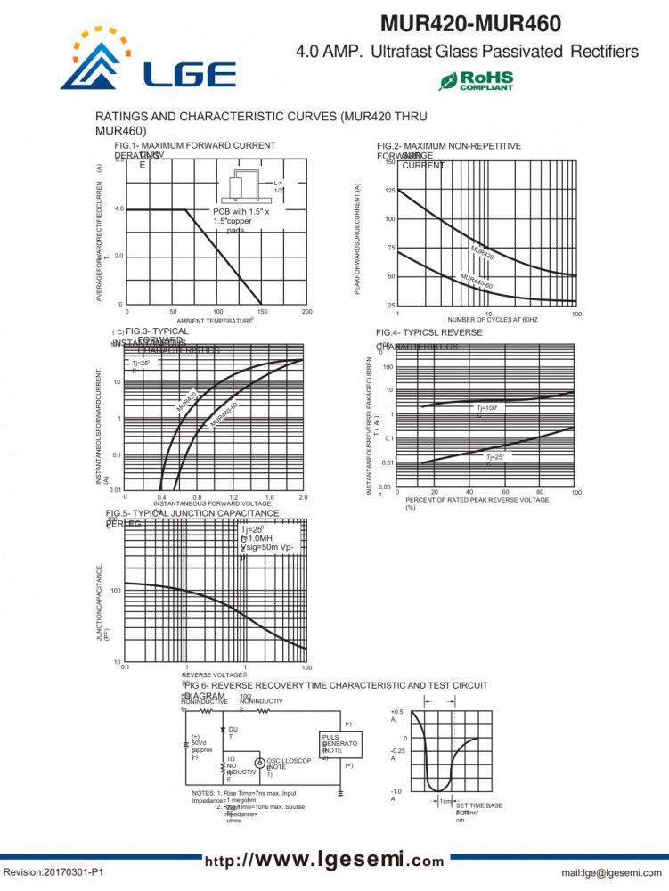 LGE MUR420 datasheet page 2