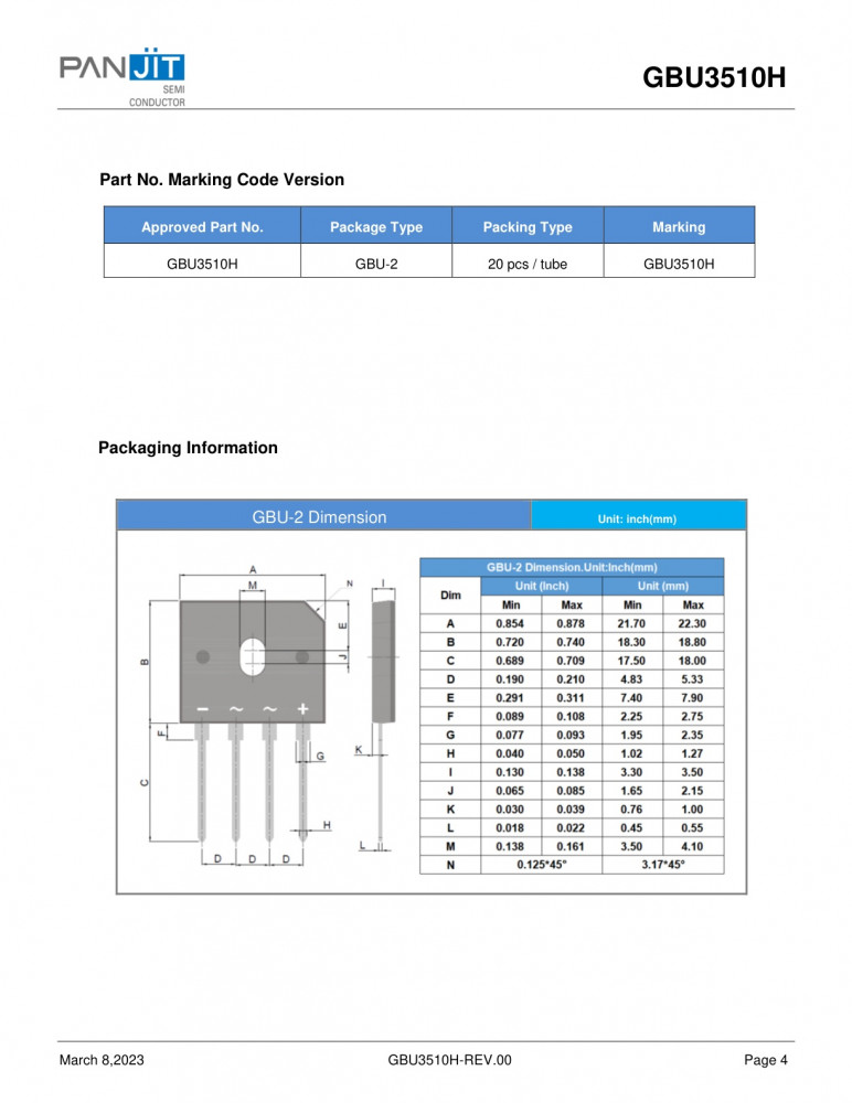 GBU3510H datasheet page 4