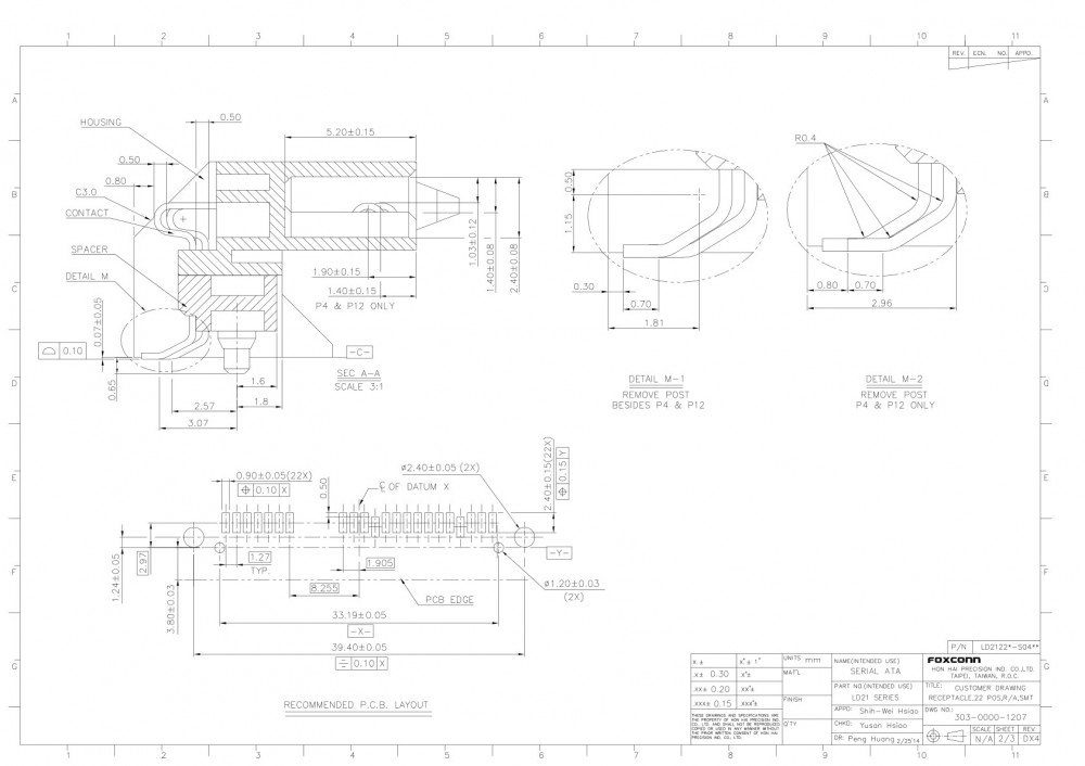 FOXCONN LD2122F-S04T3 drawing page 2