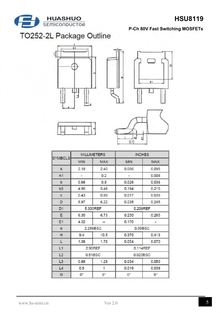 HSU8119 datasheet page 5