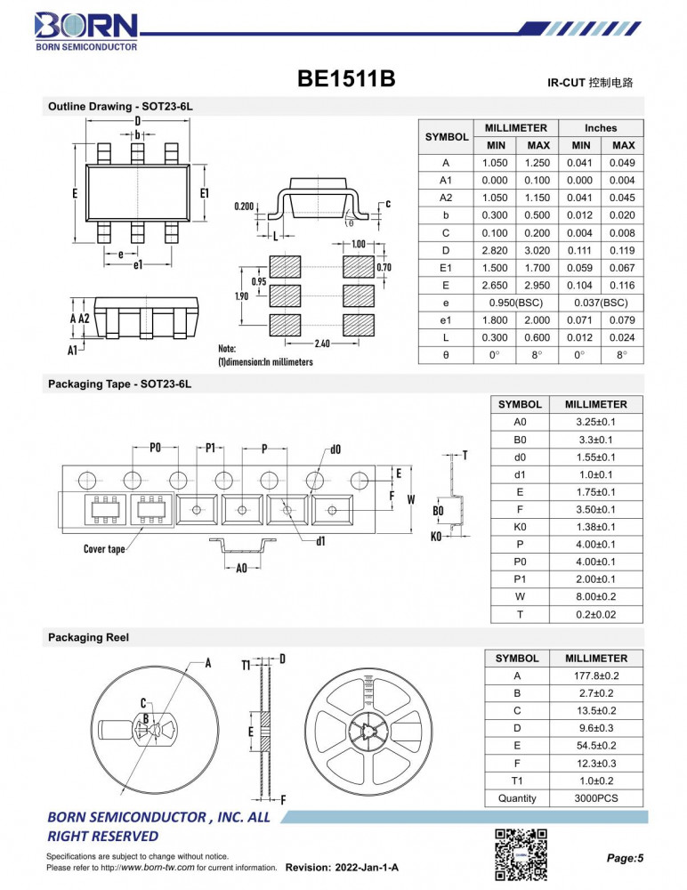 BE1511B datasheet page 5