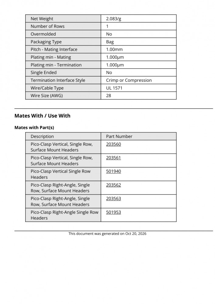 MOLEX 151330405 product drawing page 3