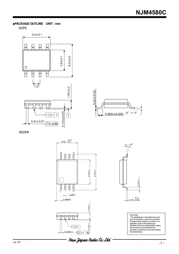 NJM4580C datasheet page 7