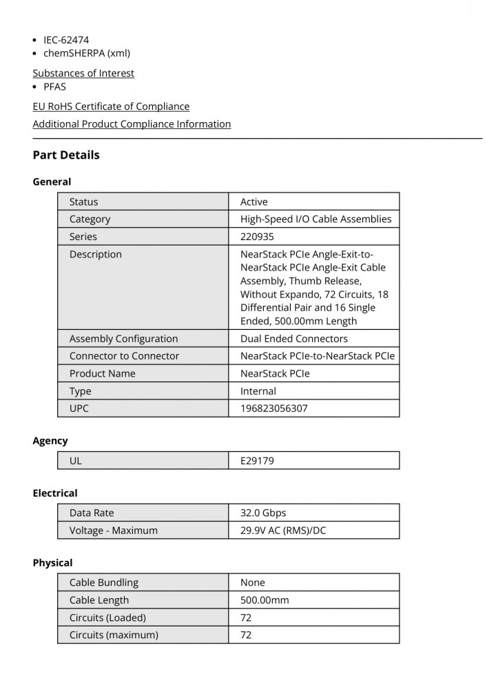 MOLEX 2209350500 technical document image, page 2