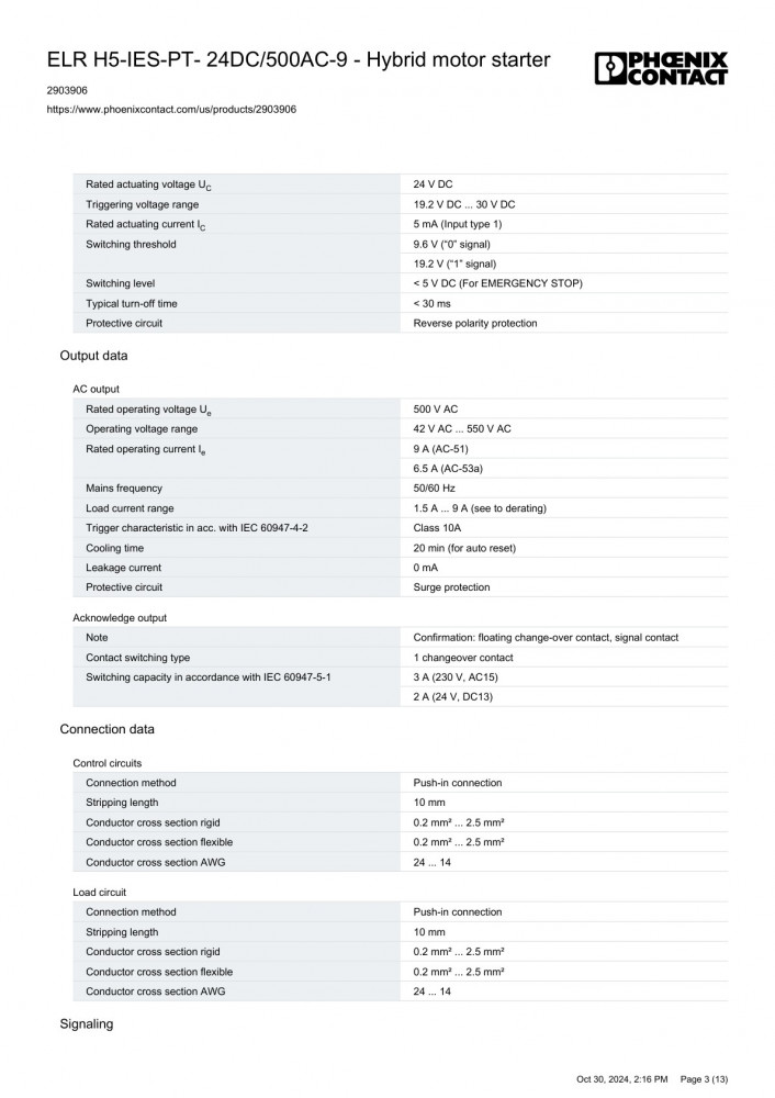 Phoenix Contact 2903906 technical document page 3