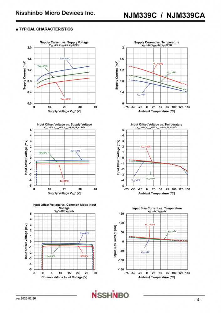NJM339CA technical document page 4