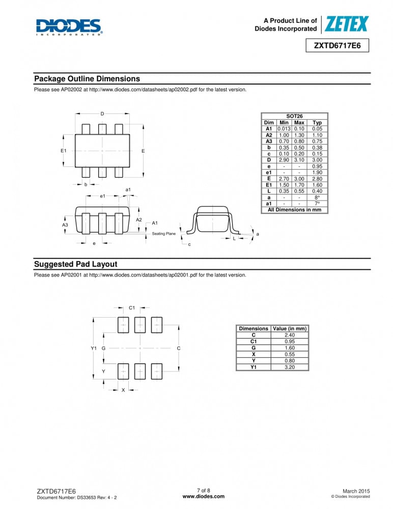 ZXTD6717E6TA datasheet page 7