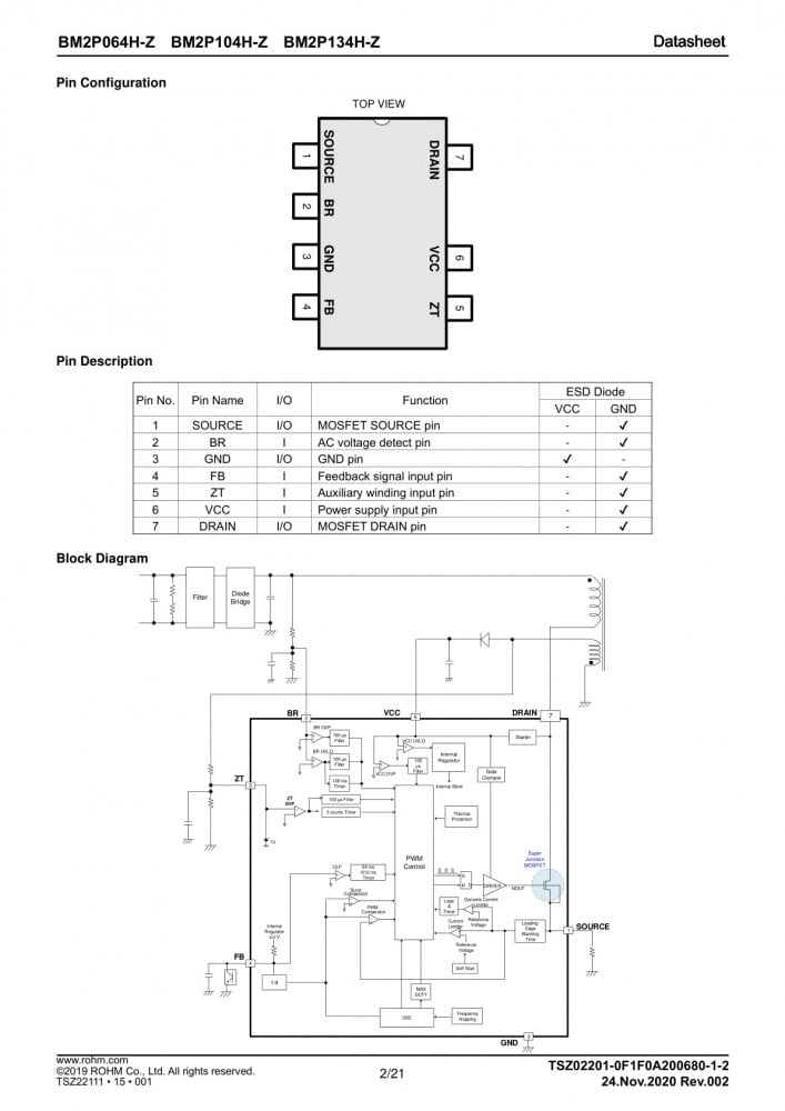 BM2P104H-Z datasheet page 2