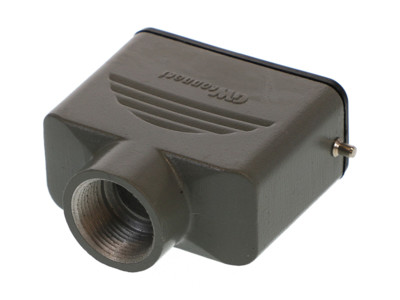 Heavy-Duty Standard (STD) Single Lever Surface Mount Housing, Die-cast Aluminum, with 1 Lever, with Cover, with Gasket, Size 10A «49x16», M20 Thread, Grey