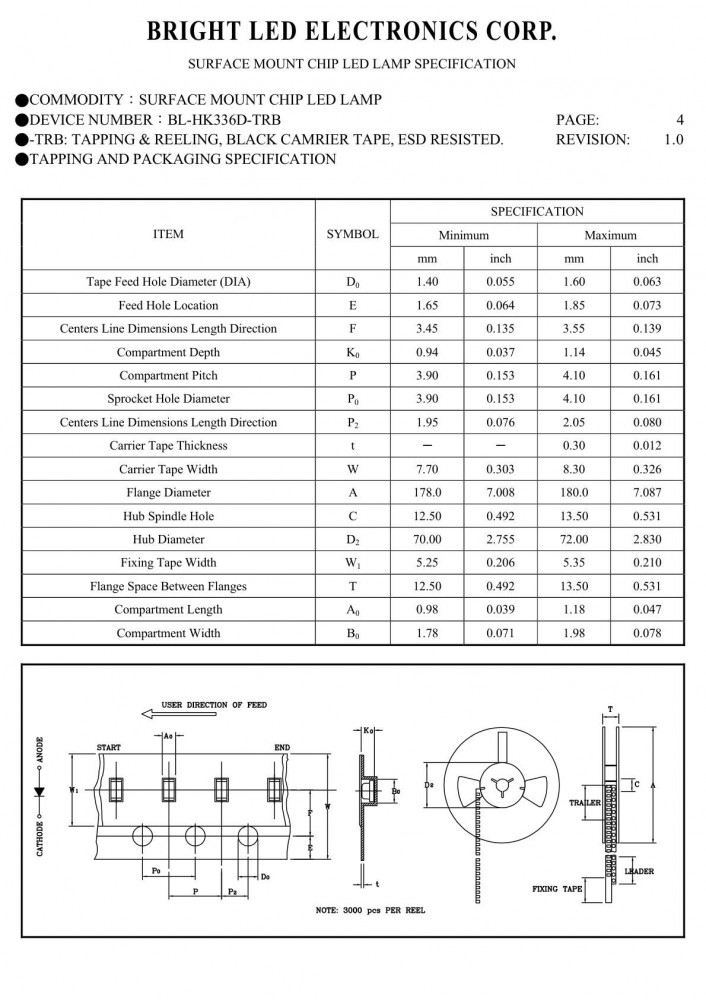 BL-HK336D-TRB technical document page 3