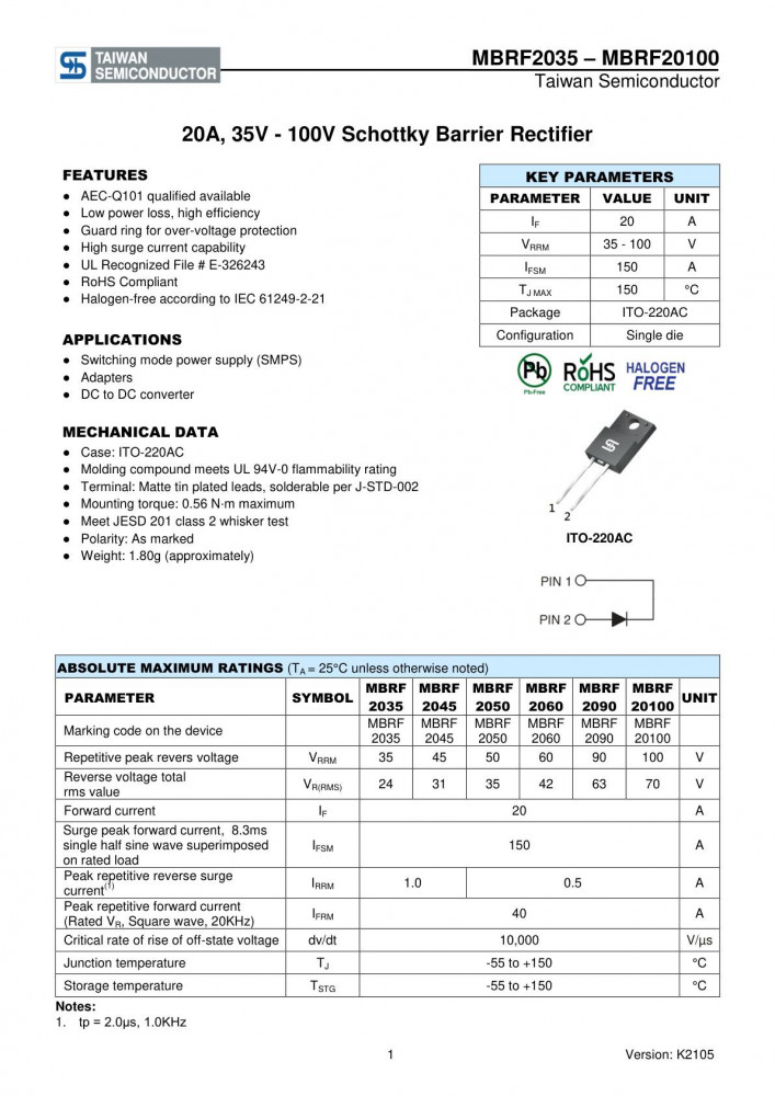 MBRF2050 document page 1