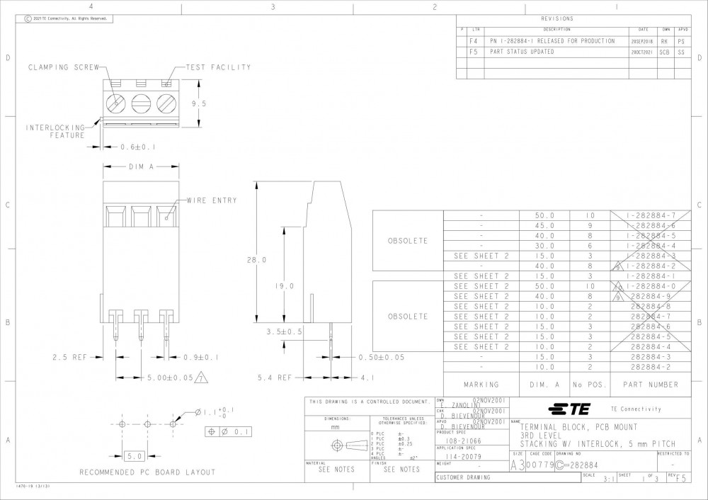 TE Connectivity 1-282884-1 drawing page 1