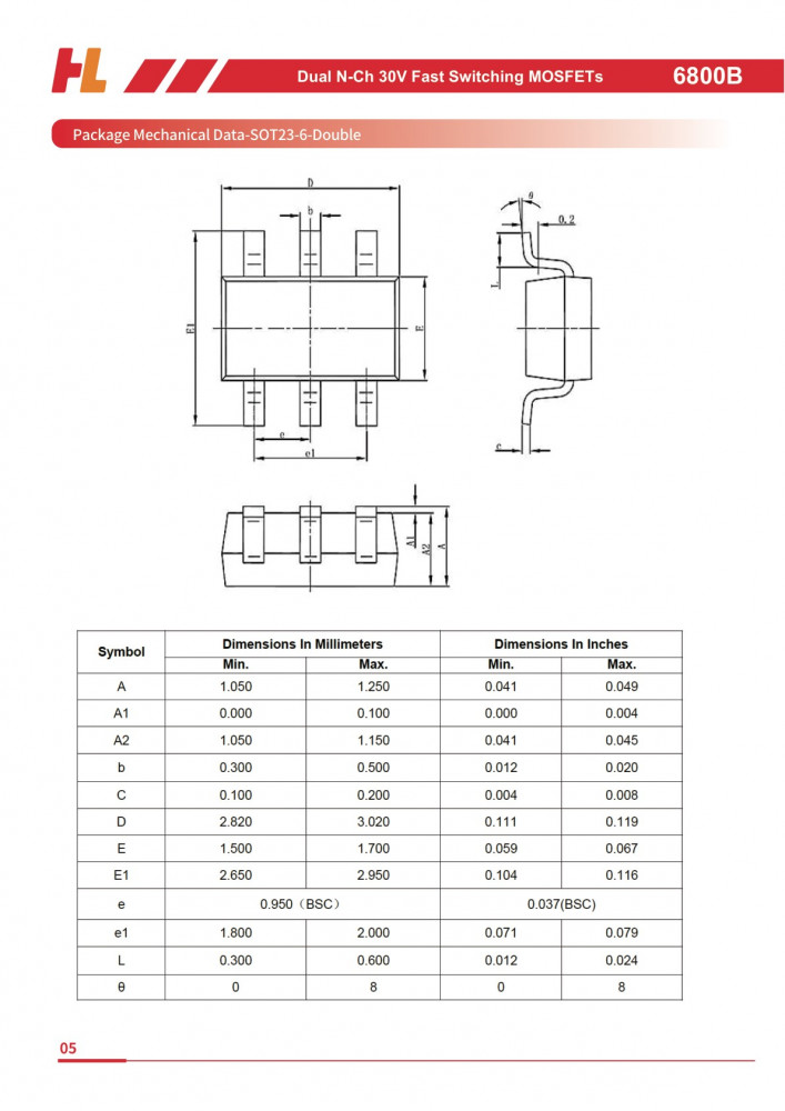 HL 6800B datasheet page 5
