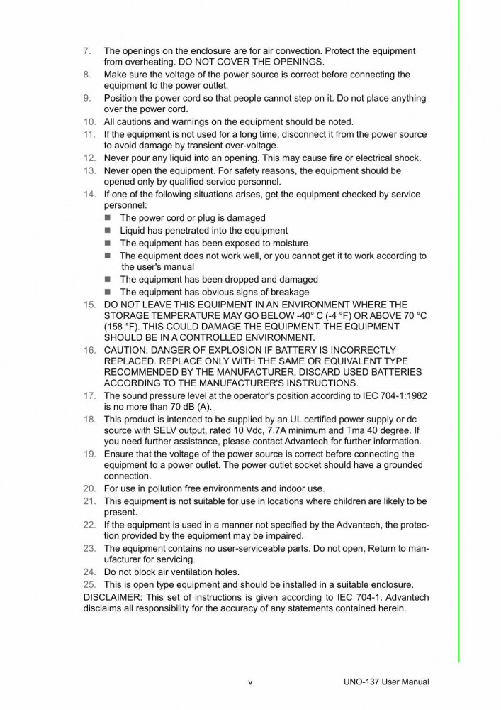 UNO-137 technical document page 5