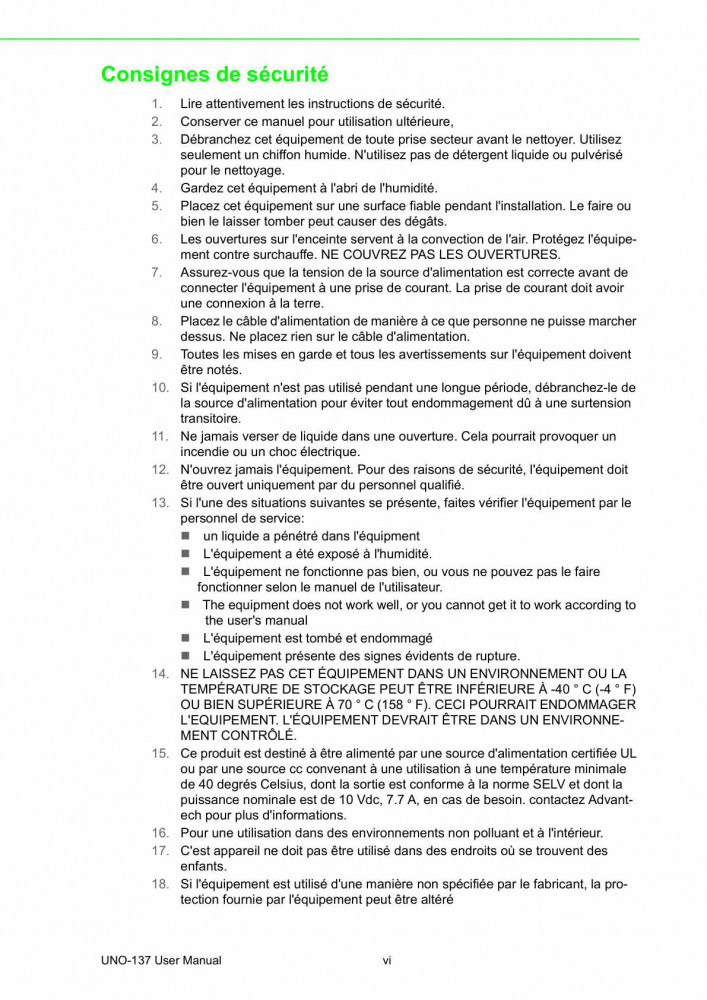 UNO-137 technical document page 6