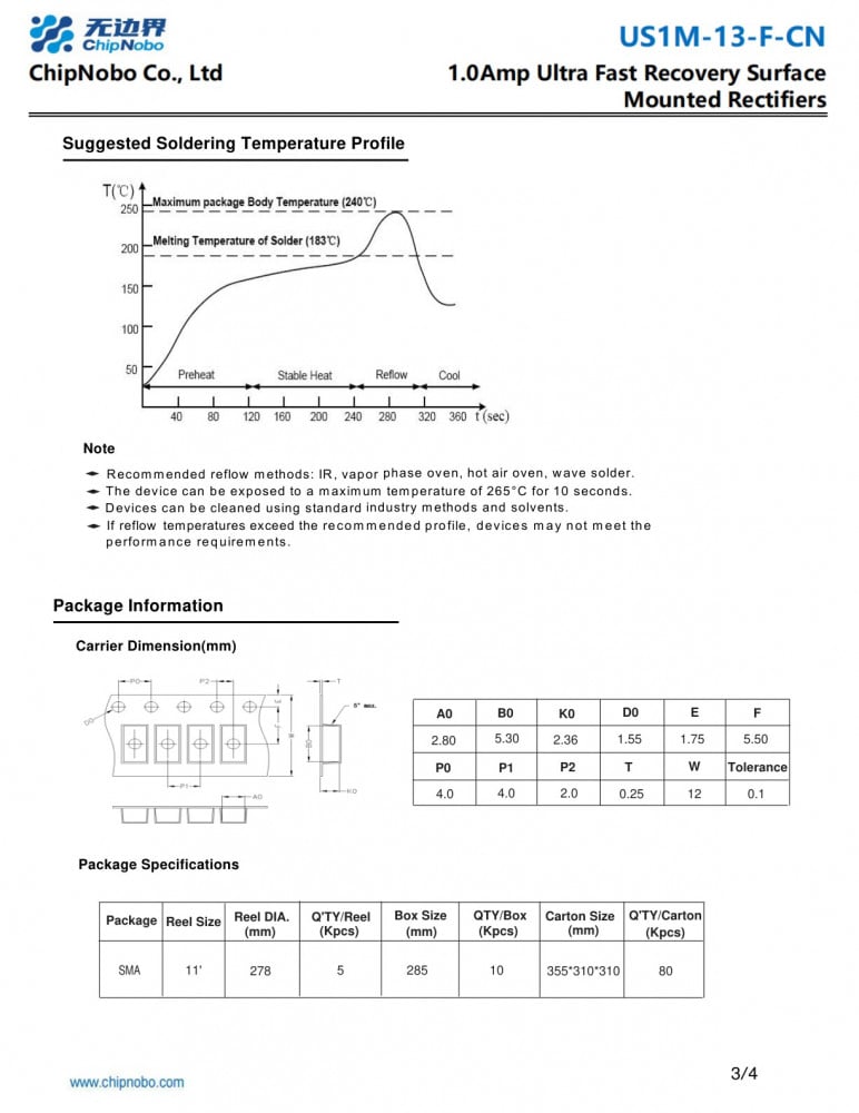 US1M-13-F-CN datasheet page 3