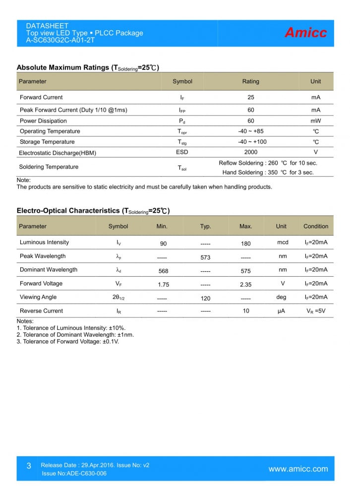 A-SC630G2C-A01-2T datasheet page 3