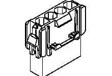 Mini-Fit Sr. Plug Housing, 10.00mm Pitch, Dual Row, Panel Mount, 12 Circuits, Black