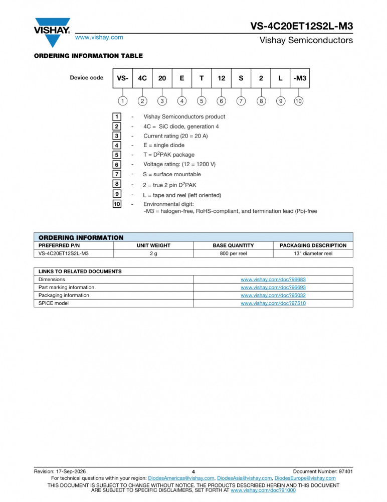 VS-4C20ET12S2L-M3 technical document, page 4