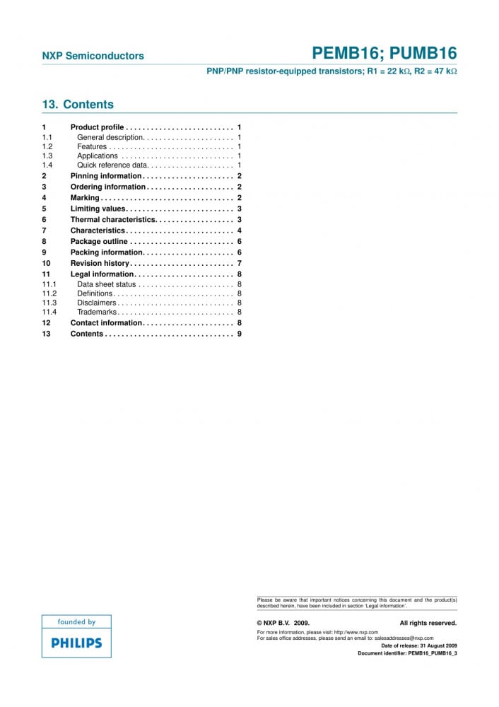 PUMB16 datasheet page 10