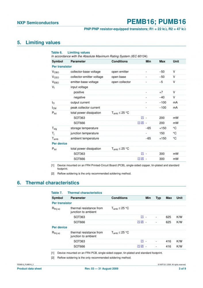 PUMB16 datasheet page 4