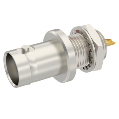 BNC / BULKHEAD JACK RECEPTACLE FRONT MOUNTING COMBINATION SEAL WITH SOLDER POT CONTACT for sale