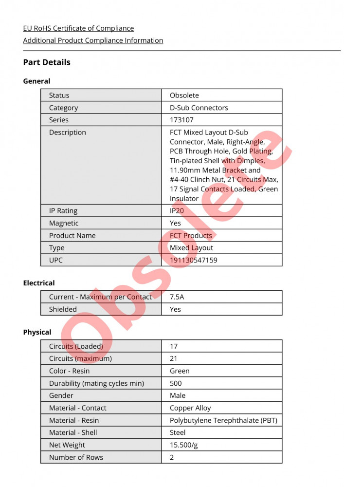 MOLEX 1731071358 technical drawing page 2