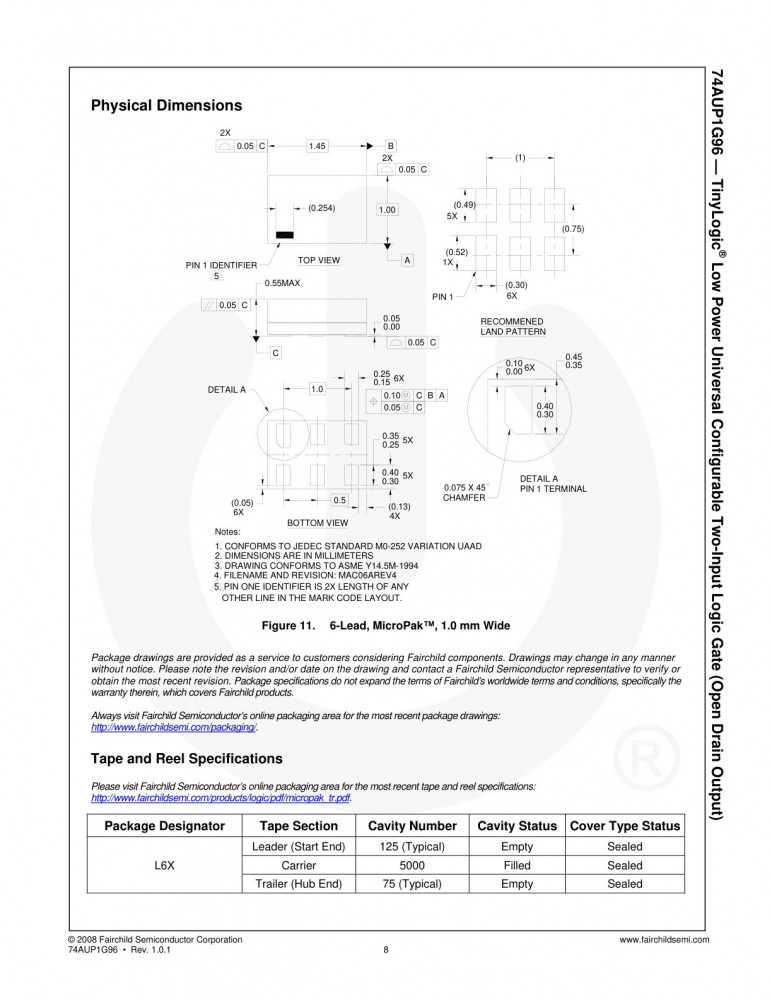 74AUP1G96 datasheet preview, page 9