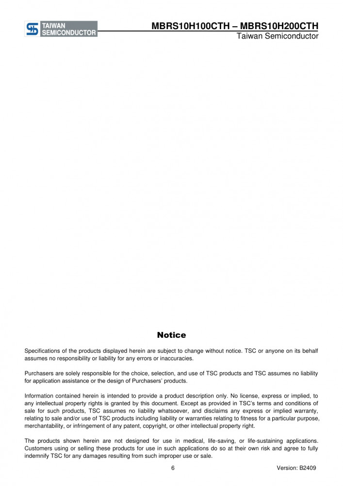MBRS10H200CTH datasheet page 6