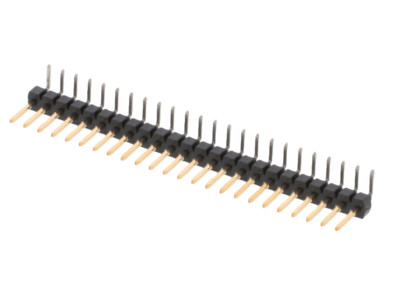 C-Grid III PCB Header, 2.54mm Pitch, Through Hole, Single Row, Right-Angle, 5 Circuits, 0.38µm Gold (Au) Plating