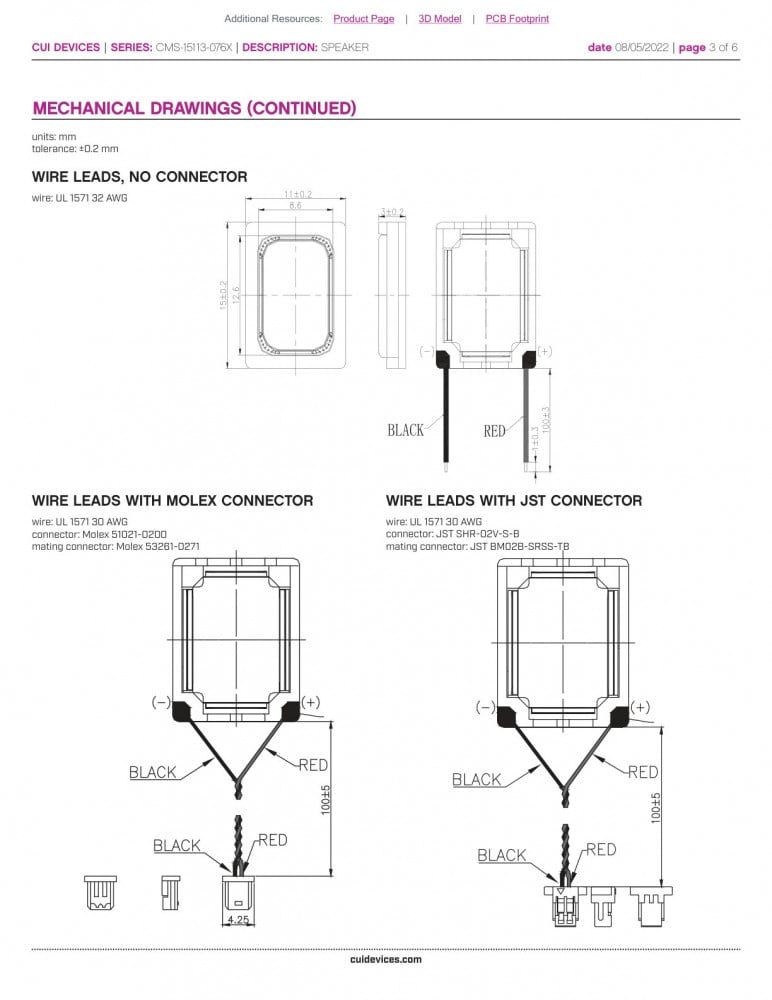 CMS-15113-076S datasheet page 3